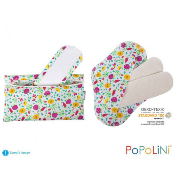 Popolini Flexi dry effect washable sanitary pads · Pannolinofelice